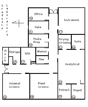 Map of Graduate Lab - Graduate Laboratory